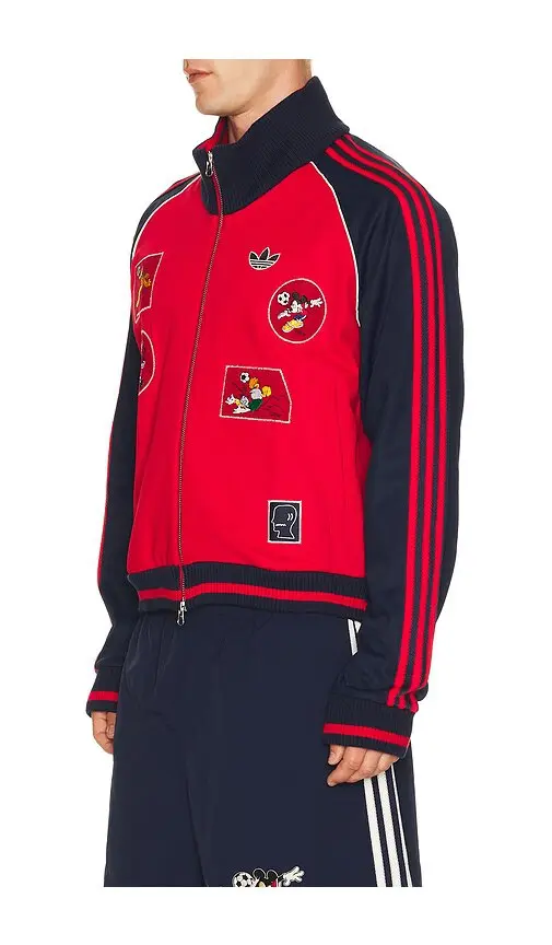 ADIDAS ORIGINALS X Brain Dead X Disney Track Top In Red - Better